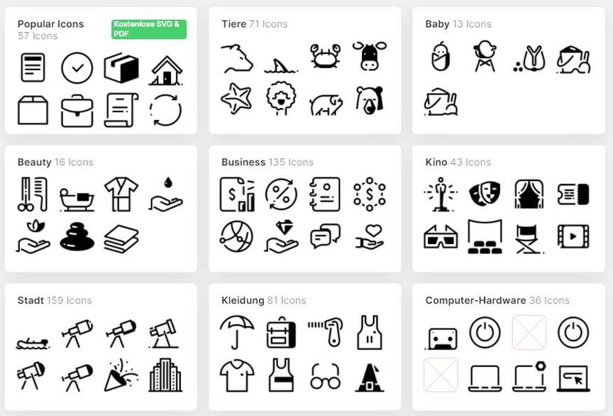 Kostenlose Icons für Ihre PowerPoint-Präsentation
