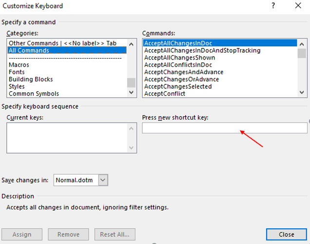 Create your own shortcuts in Microsoft Word