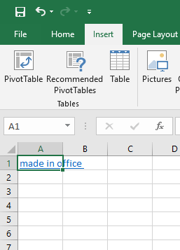 Linking a Web source in Excel