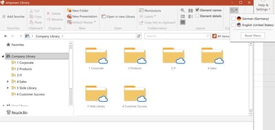 Multilingual presentations with empower® Slides