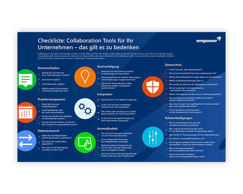 Checklist: collaboration tools