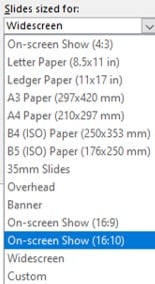 PowerPoint-format – 16:9 or 16:10?
